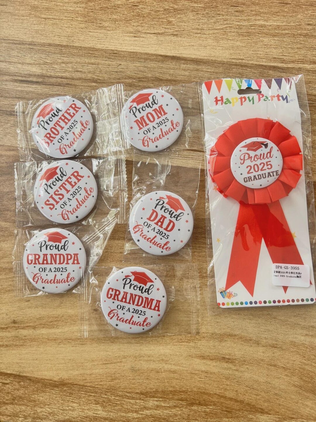 Proud 2025 Graduate Tinplate Badge Pin, Congrats Grad Button Pins for ...