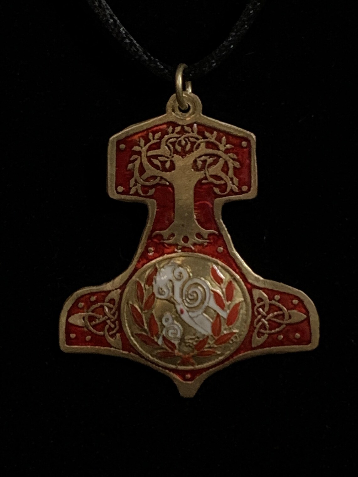SCA Thor Hammer Pelican Laurel Peerage Medallion With Color - Etsy