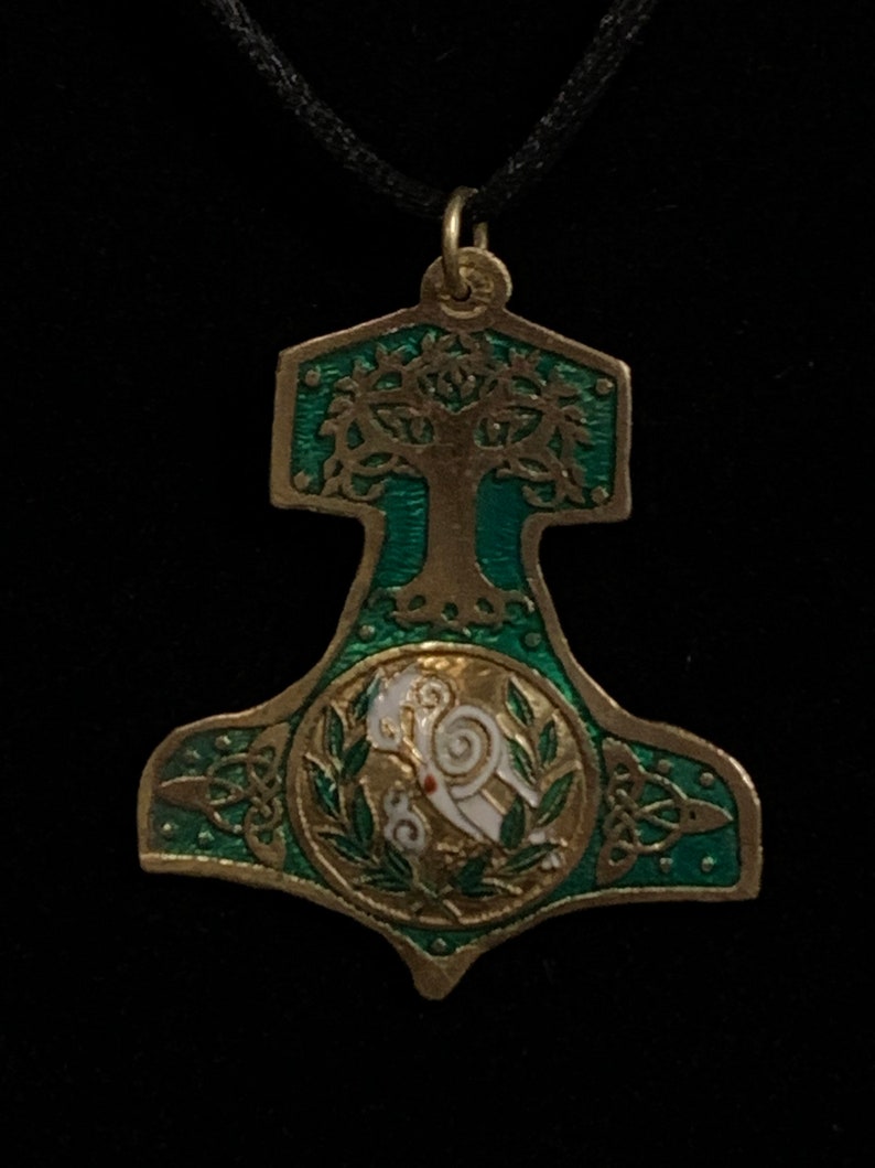 SCA Thor Hammer Pelican Laurel Peerage Medallion With Color - Etsy