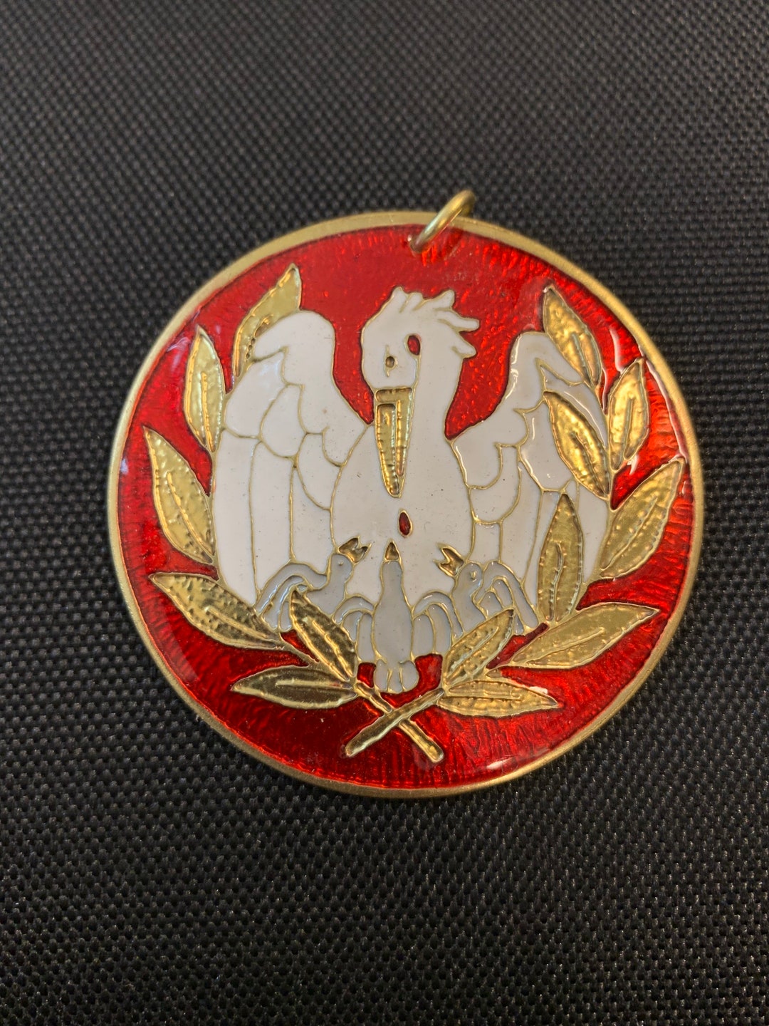 SCA Pelican Laurel Medallion With Background Color Choice - Etsy