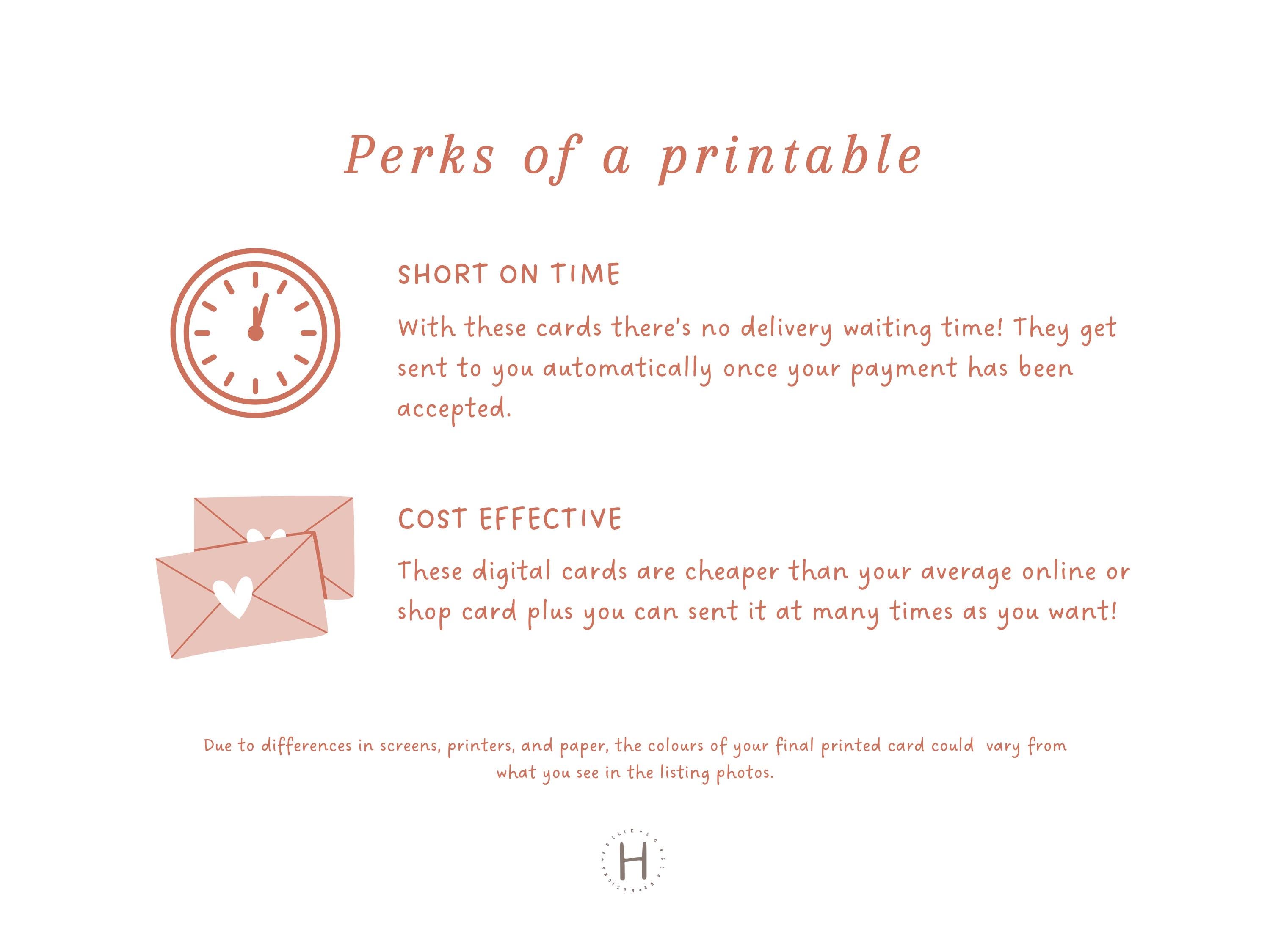 Printable Cat Card, Cute Cat Printable Card, 5x7 Card With Printable ...