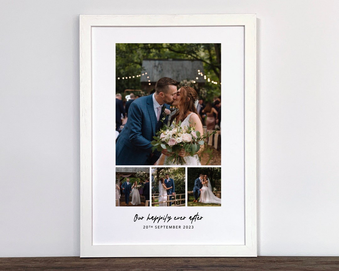 Wedding Photo Print, Personalised Print, Wedding Gift, Art Print Framed ...