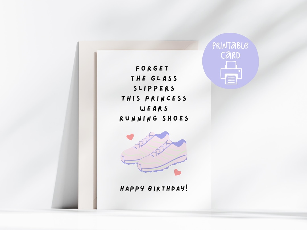 Funny Runners Birthday Card for Her, 5x7 Card, Athlete Card, Triathlete ...