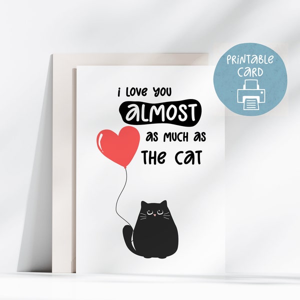 Cute Cat Card - Etsy