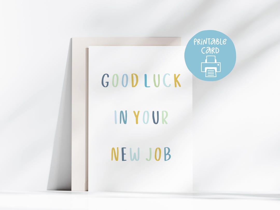 Colourful Good Luck Card – Farewell Colleague Card – We Will Miss You ...