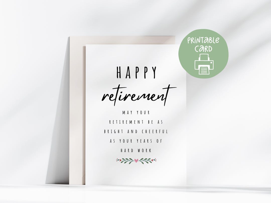 Heartfelt Happy Retirement Card for Her, Farewell Colleague Card, Enjoy ...