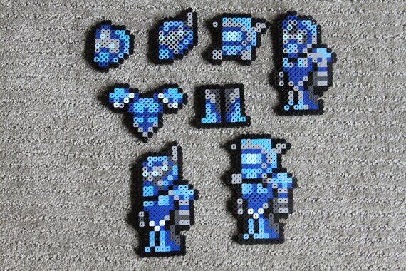 Terraria Shroomite Armor Perler Beads | Etsy