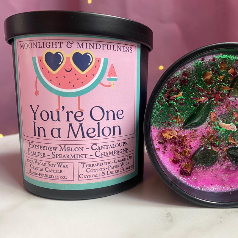 Watermelon Candle - Etsy