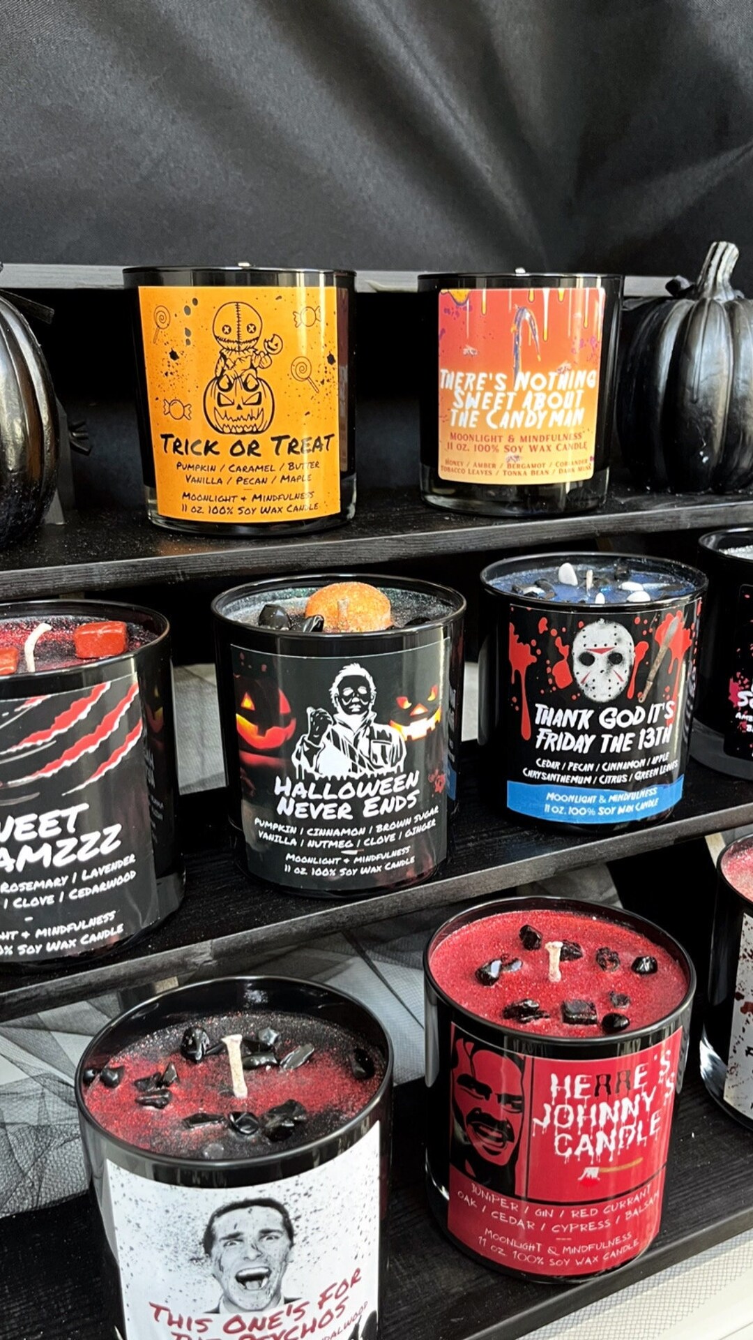 Horror Movie Candles Halloween Lover Decor Scary Soy Wax - Etsy