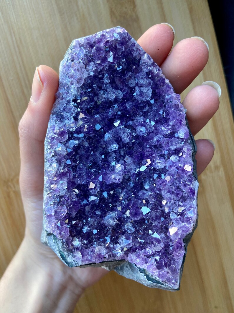 Amethyst Crystal Geode Clusters Large Stone Chunks Purple - Etsy