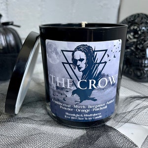 The Crow Soy Wax Crystal Candle, Crow Movie, Horror Lover Decor ...