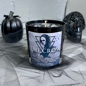 The Crow Soy Wax Crystal Candle, Crow Movie, Horror Lover Decor ...