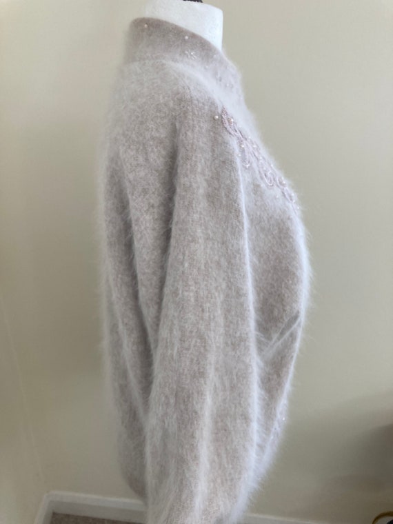 Cinderella vintage cream super fluffy angora wool jac… - Gem
