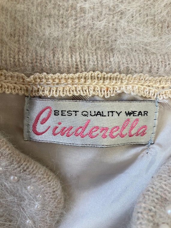 Cinderella vintage cream super fluffy angora wool jac… - Gem