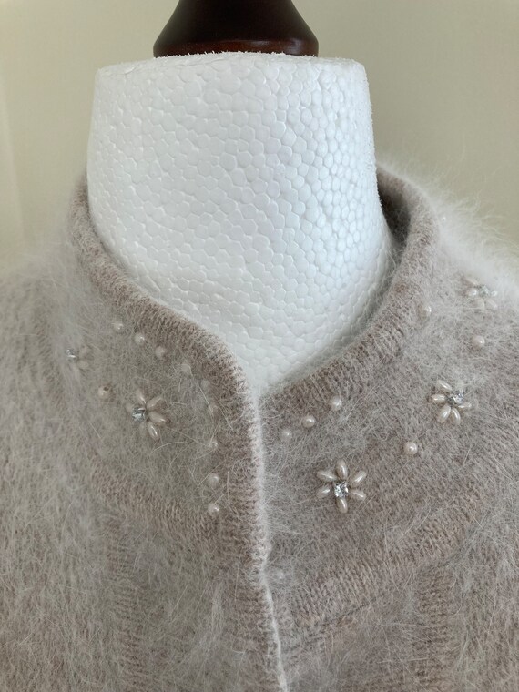 Cinderella vintage cream super fluffy angora wool jac… - Gem