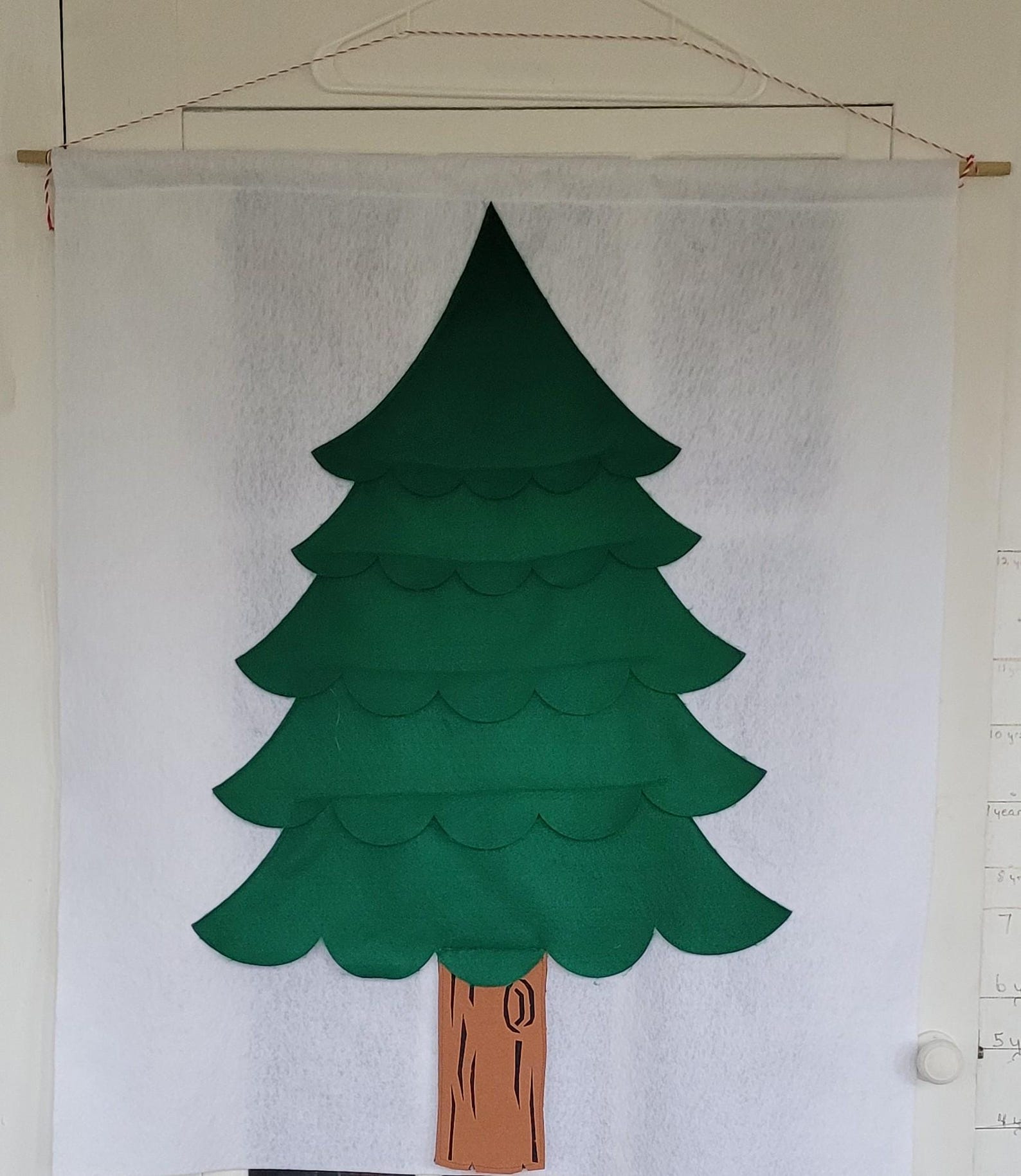 Toddler Christmas Tree! Large Felt Tree With 28 Felt Lights, Ornaments ...