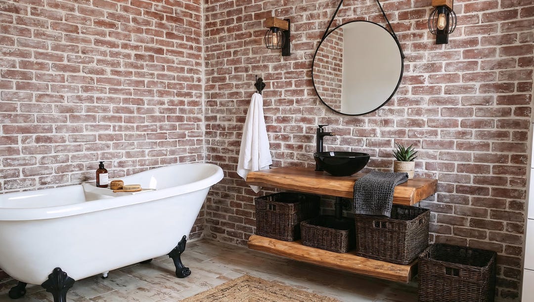 Rustic Solid Oak Floating Vanity Live Edge Shelf - Etsy