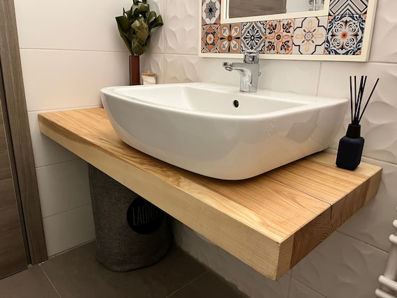 Wood floating cabinet store