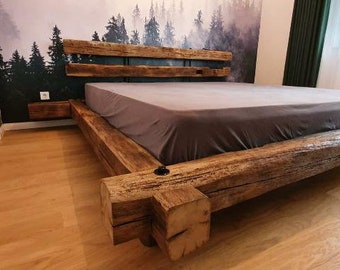 Rustic Platform Bed - Etsy