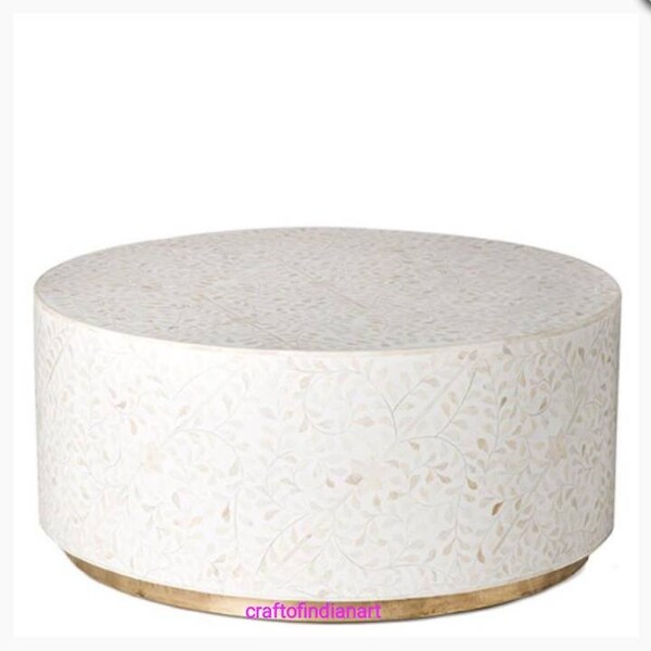 Bone Inlay End Table - Etsy