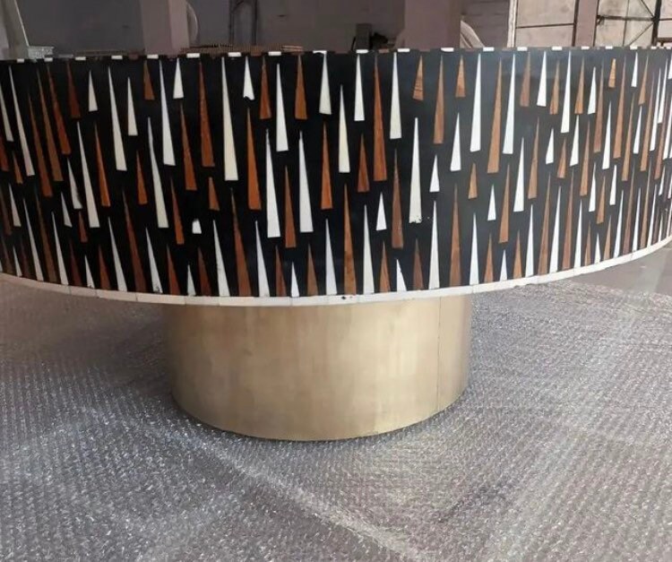 Bone Inlay Sun Ray Design Coffee Table - Etsy