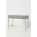 Bone Inlay Navy Blue Console Bone Inlay Console Table Handmade Console ...
