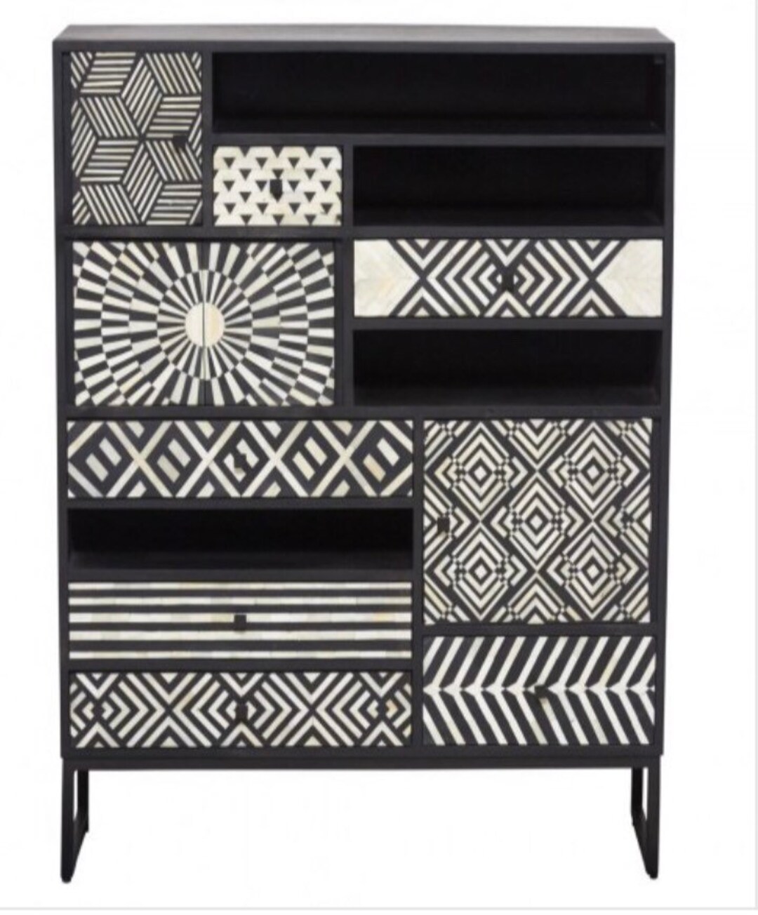 Ariel Bone Inlay Cabinet Multi Drawer and Door - Etsy