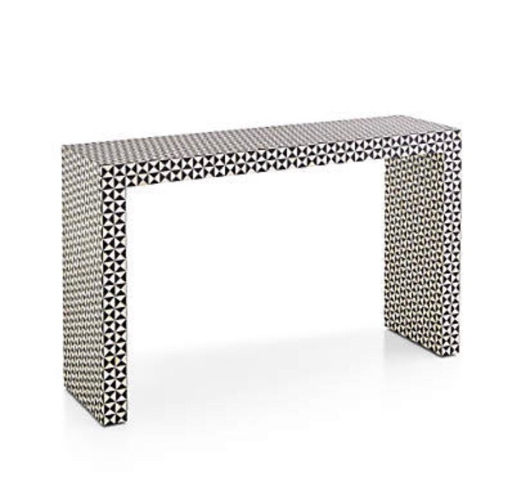 Wood Inlay Intarsia Inlay Console Bone / Desk / Table - Etsy