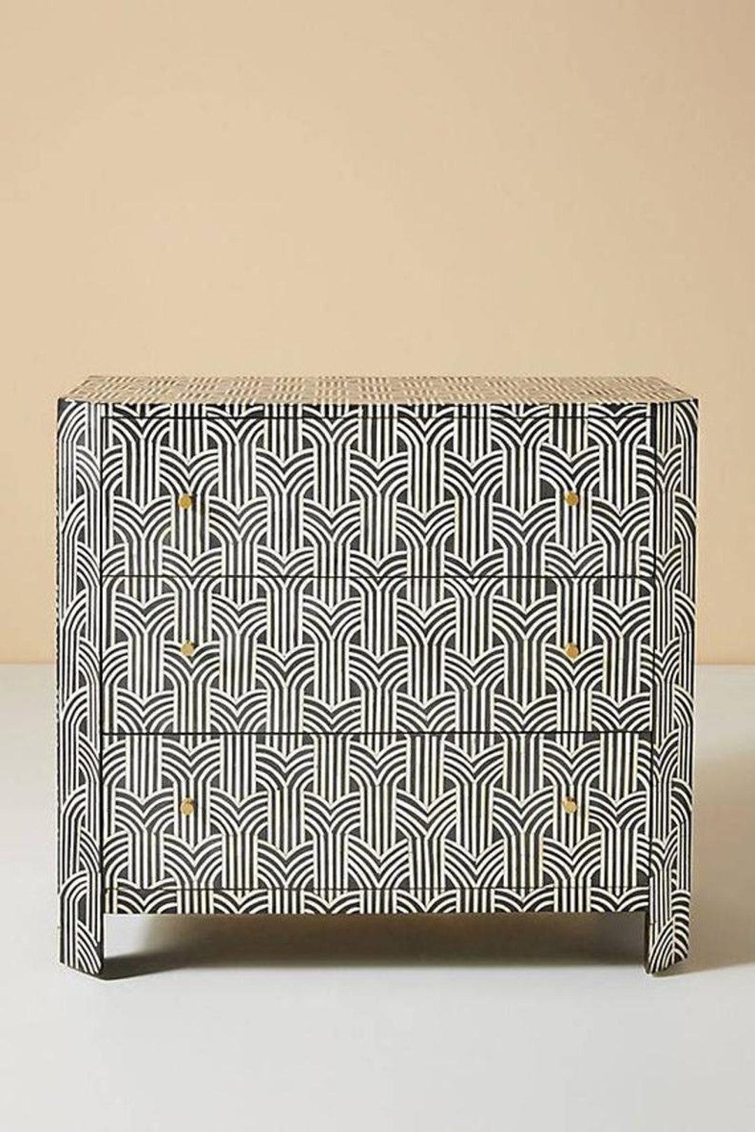 Bone Inlay Chest of 3 Drawer, Bone Inlay Dresser, Bone Inlay Furniture ...