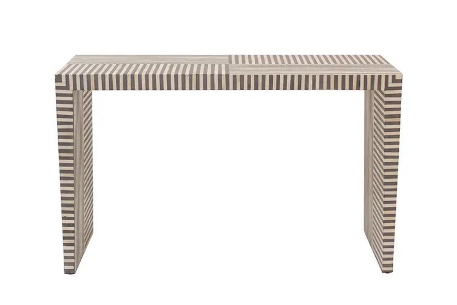 Bone Inlay Optical Design Console Grey Color / Bone Inlay Desk | Etsy