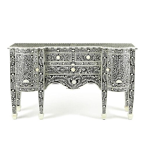 Bone Inlay Sideboard and Bone Inlay Buffet in Black - Etsy