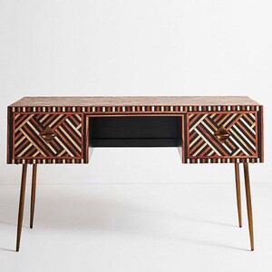 Bone Inlay Desk, Bone Inlay Optical Console , Bone Inlay Writing Desk ...