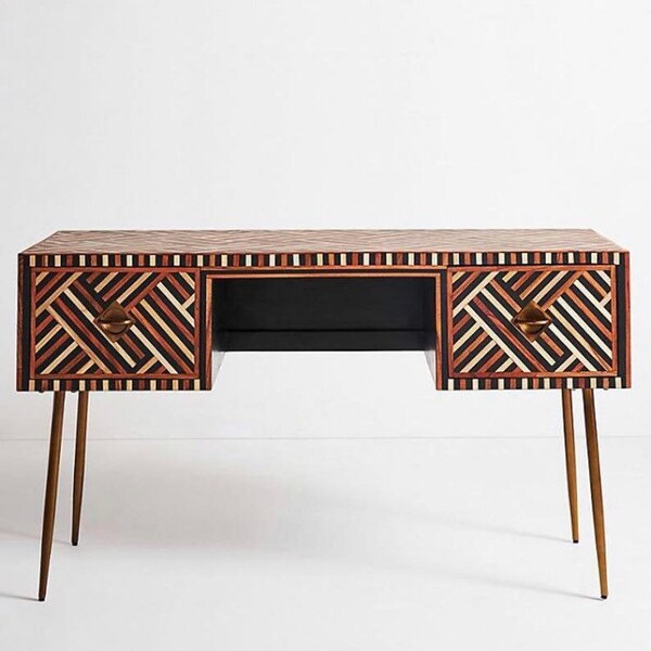 Bone Inlay Desk - Etsy