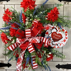 Essential Workers Thank You Wreath, Nurse Thank You Door Wreath ...