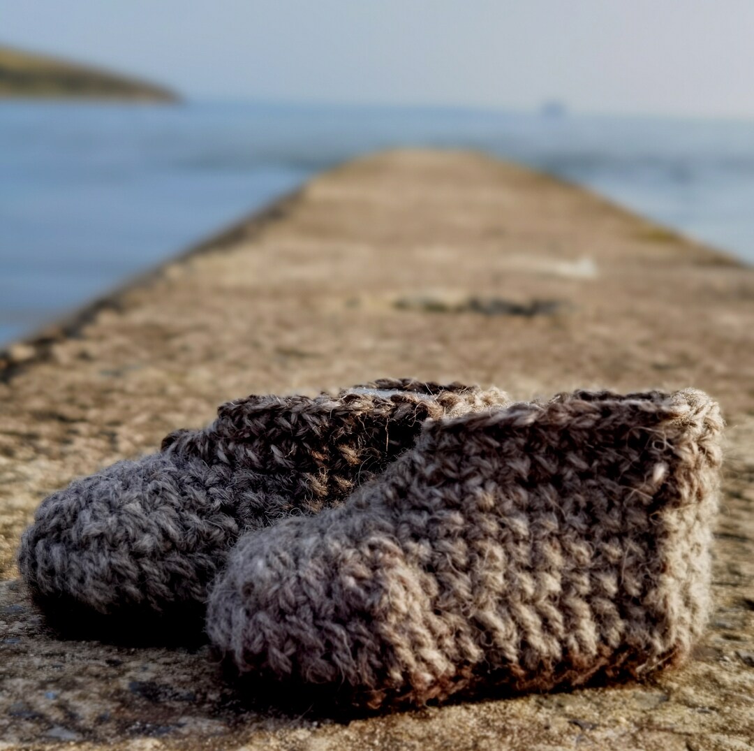 3-6m Orkney Wool Baby Booties - Etsy