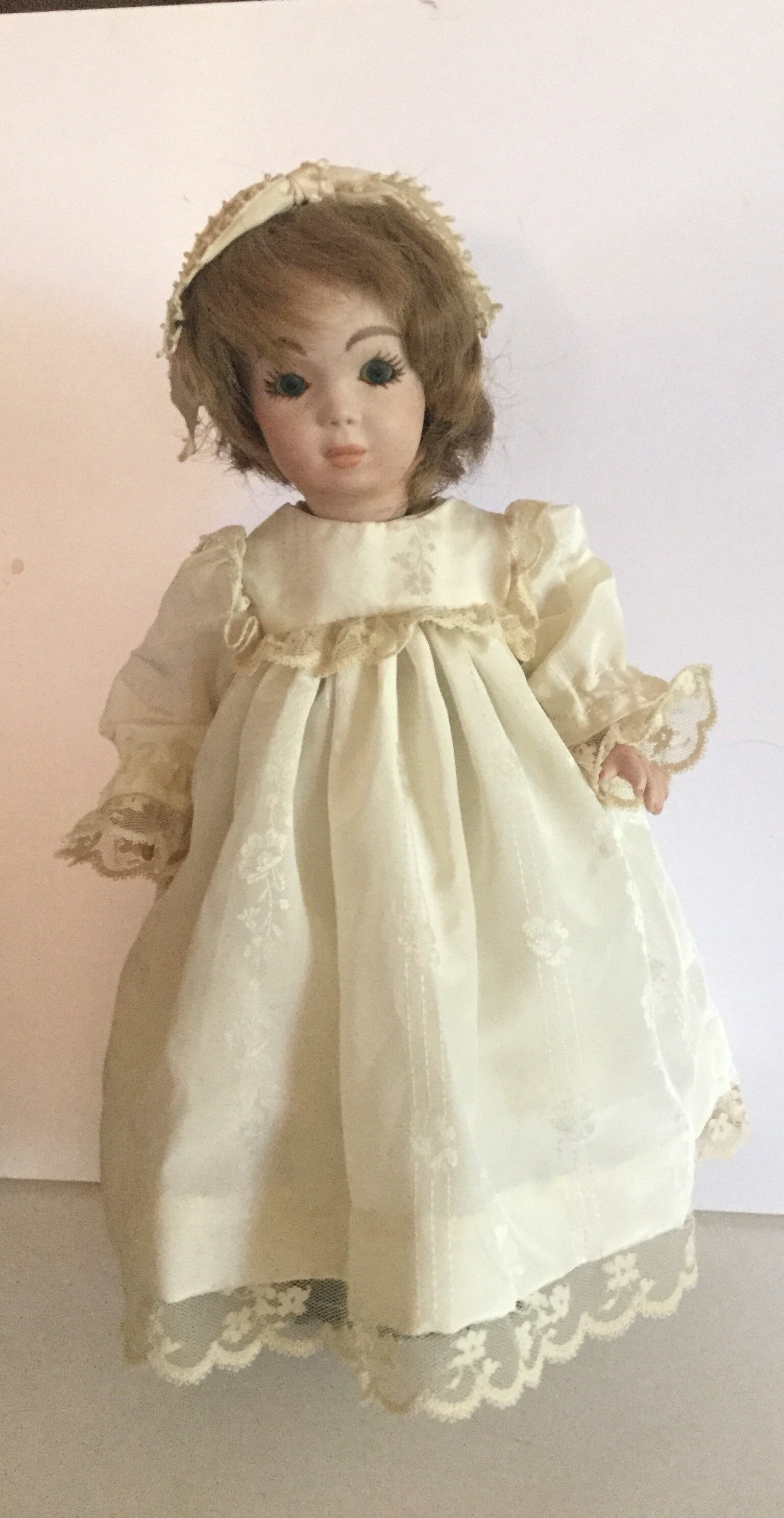 Antique Reproduction Doll 12 Inch Porcelain. - Etsy