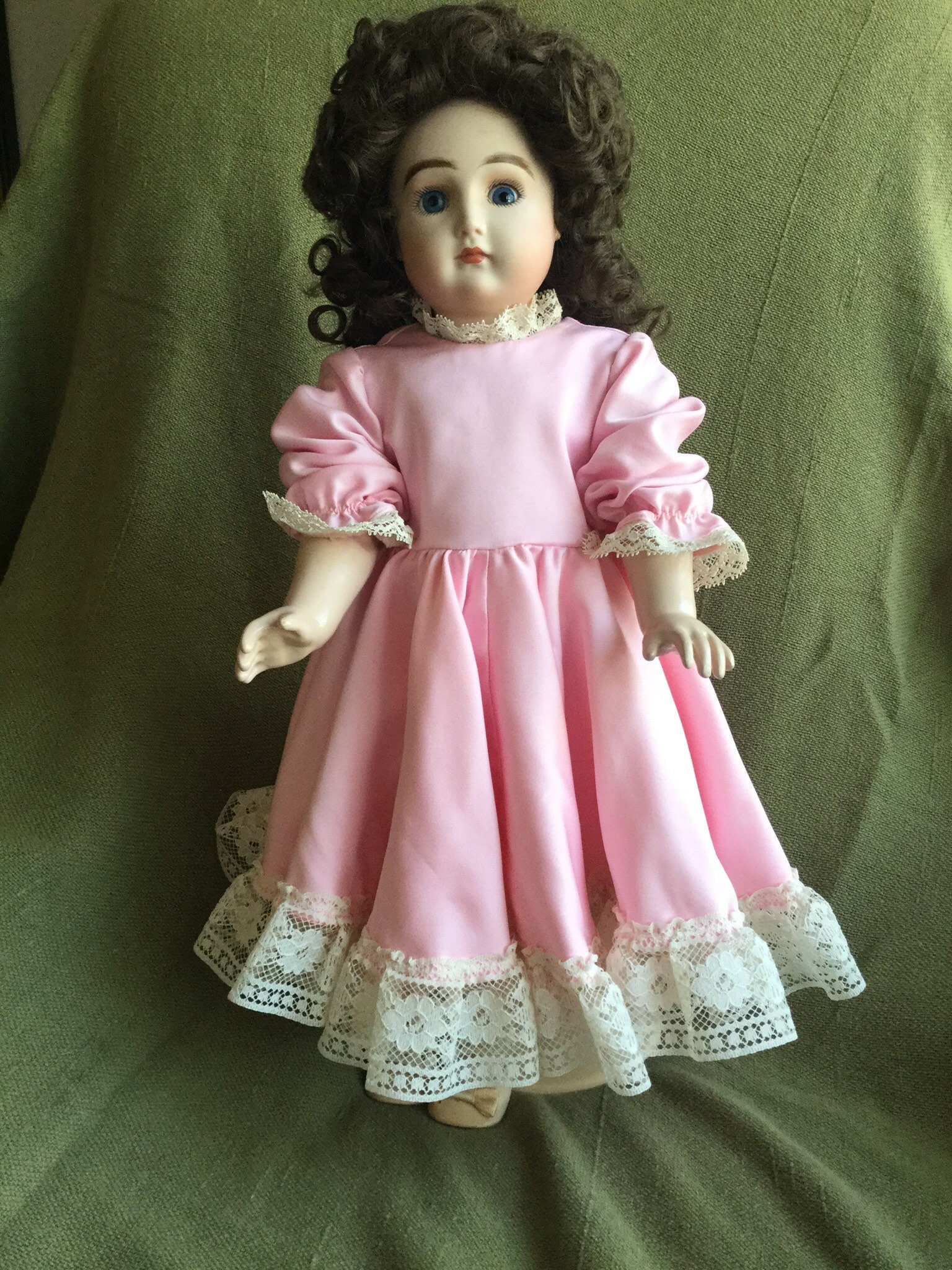Antique Reproduction Doll Marked 14 on Head. Composition Jointed Body ...