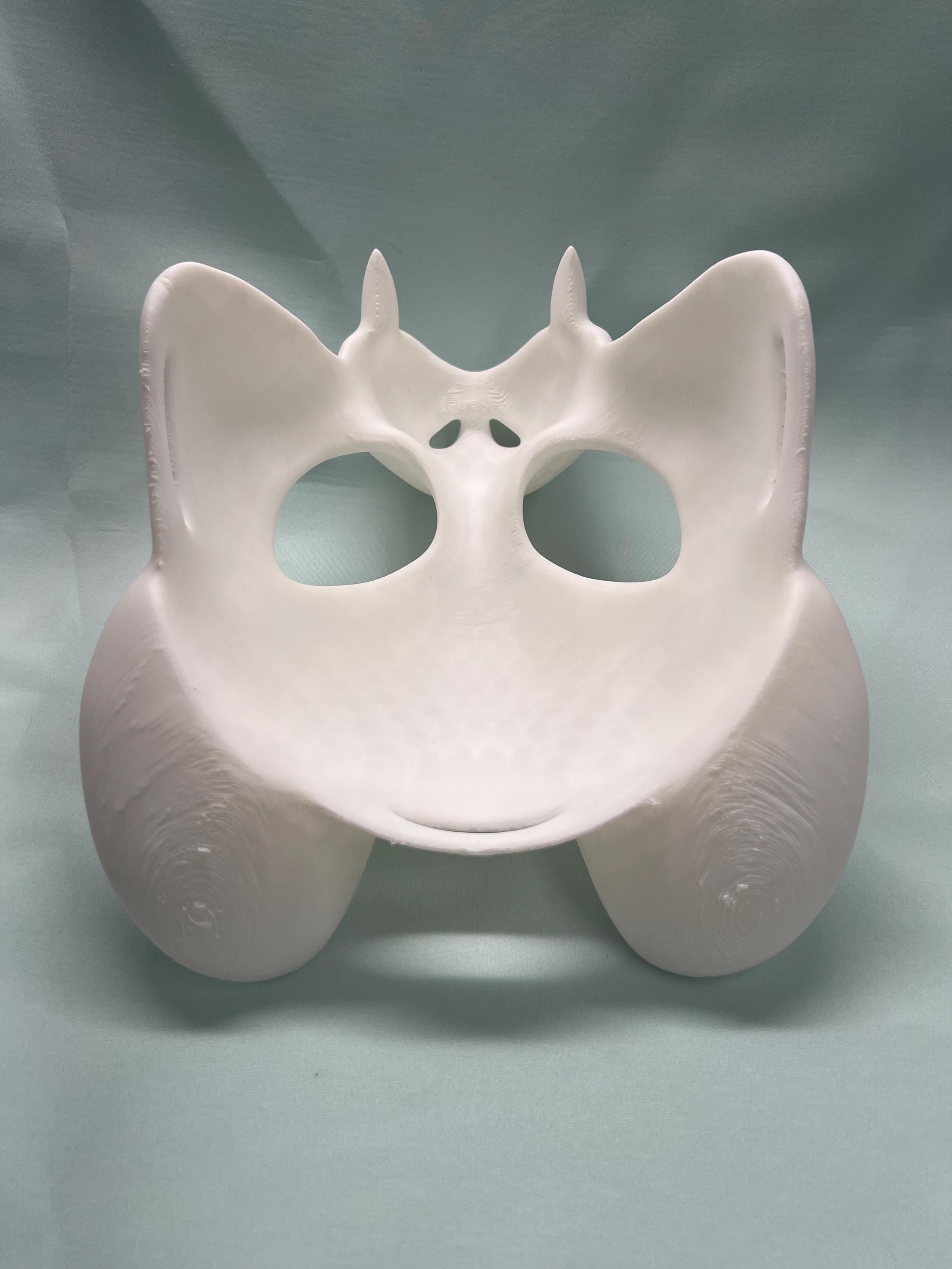 Feline Half Mask (not Prepped) - Etsy
