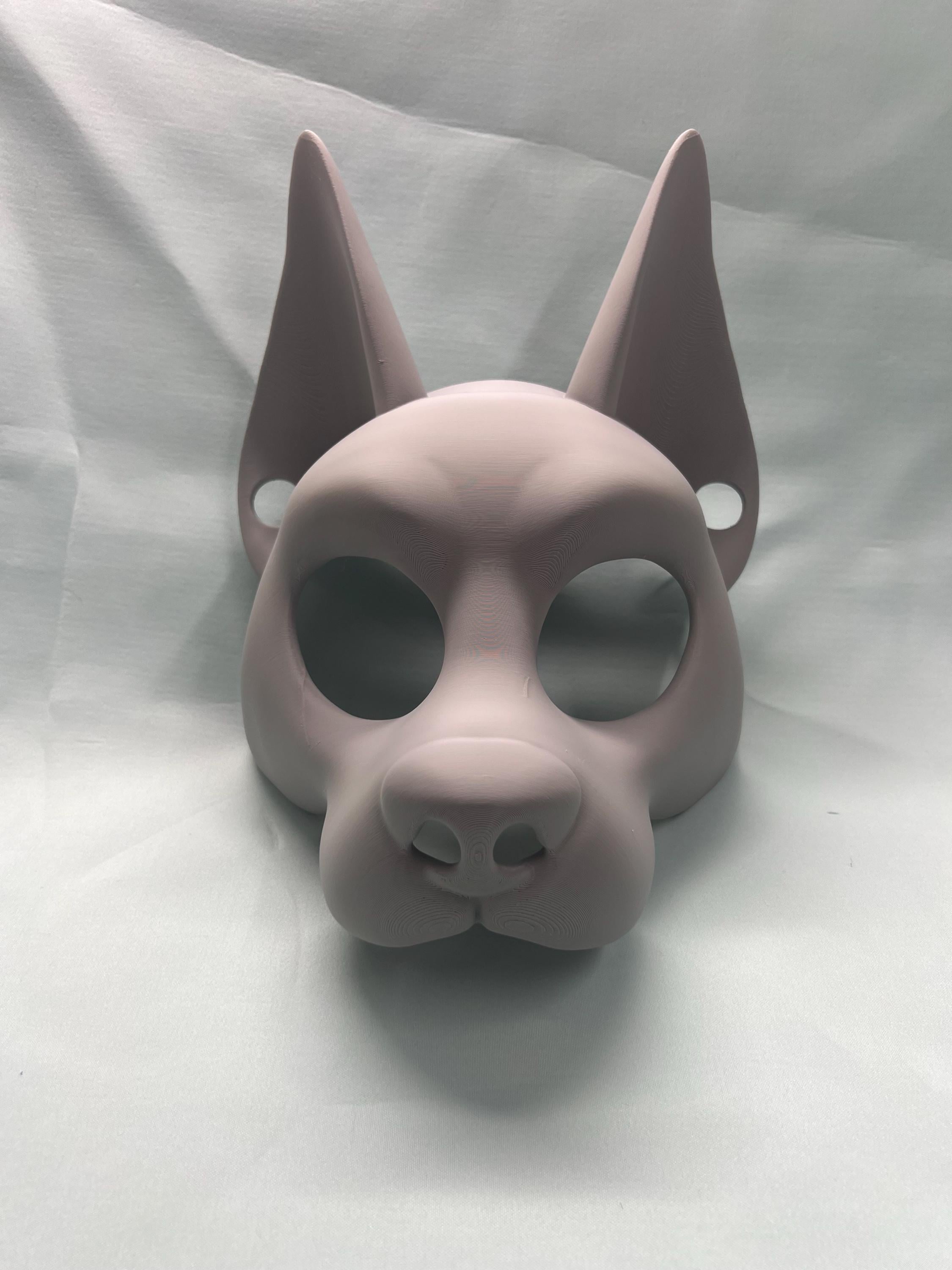Canine Half Mask (not Prepped) - Etsy