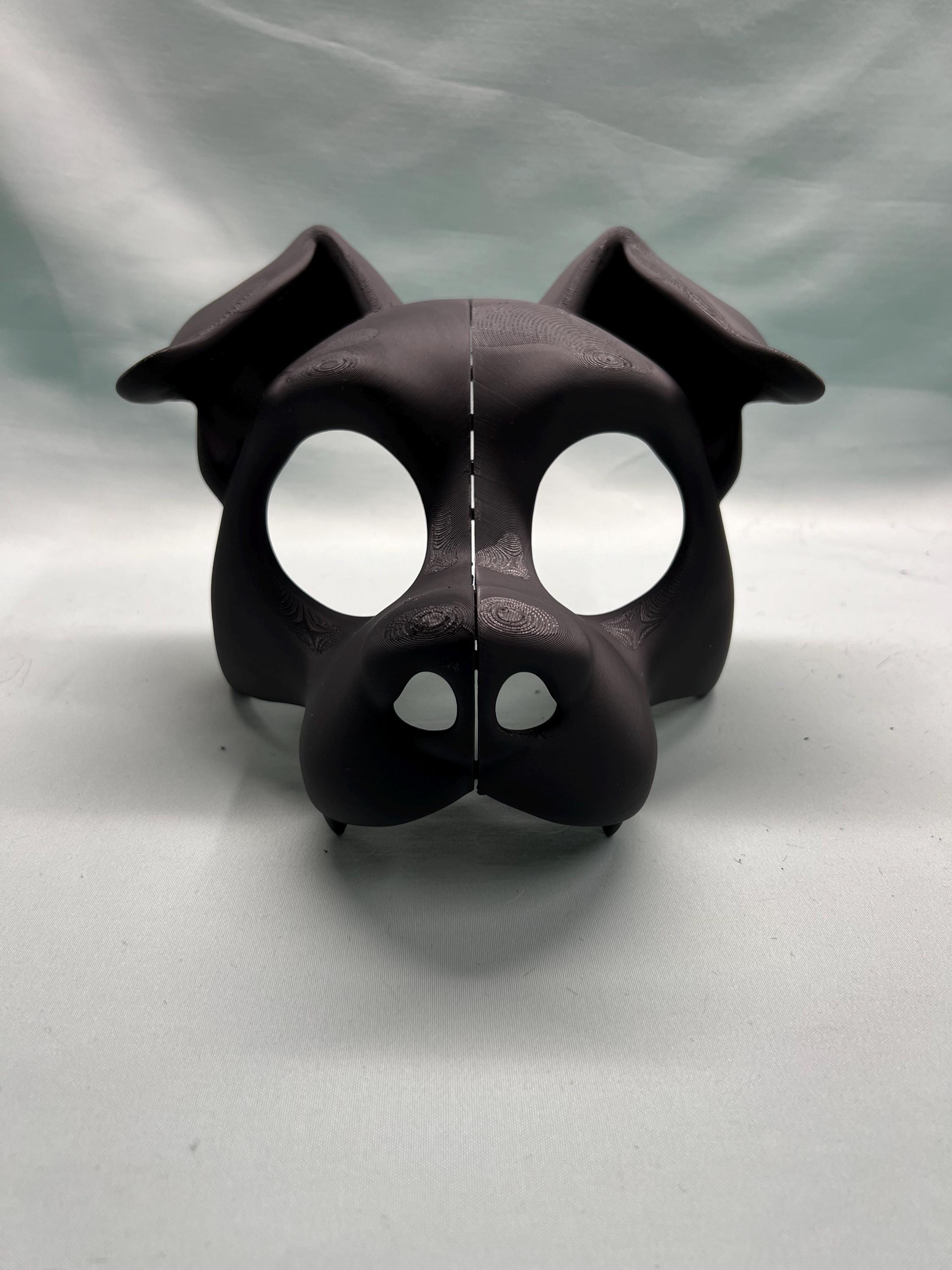 Puppy Half Mask (not Prepped) - Etsy