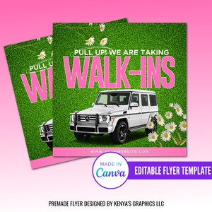 Editable Walk-ins Welcome Flyer, Appointments Available Flyer, Diy Walk ...