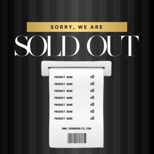 Editable Sold Out Flyer, We Are Sold Out, Diy Sold Out Flyer, We Are ...