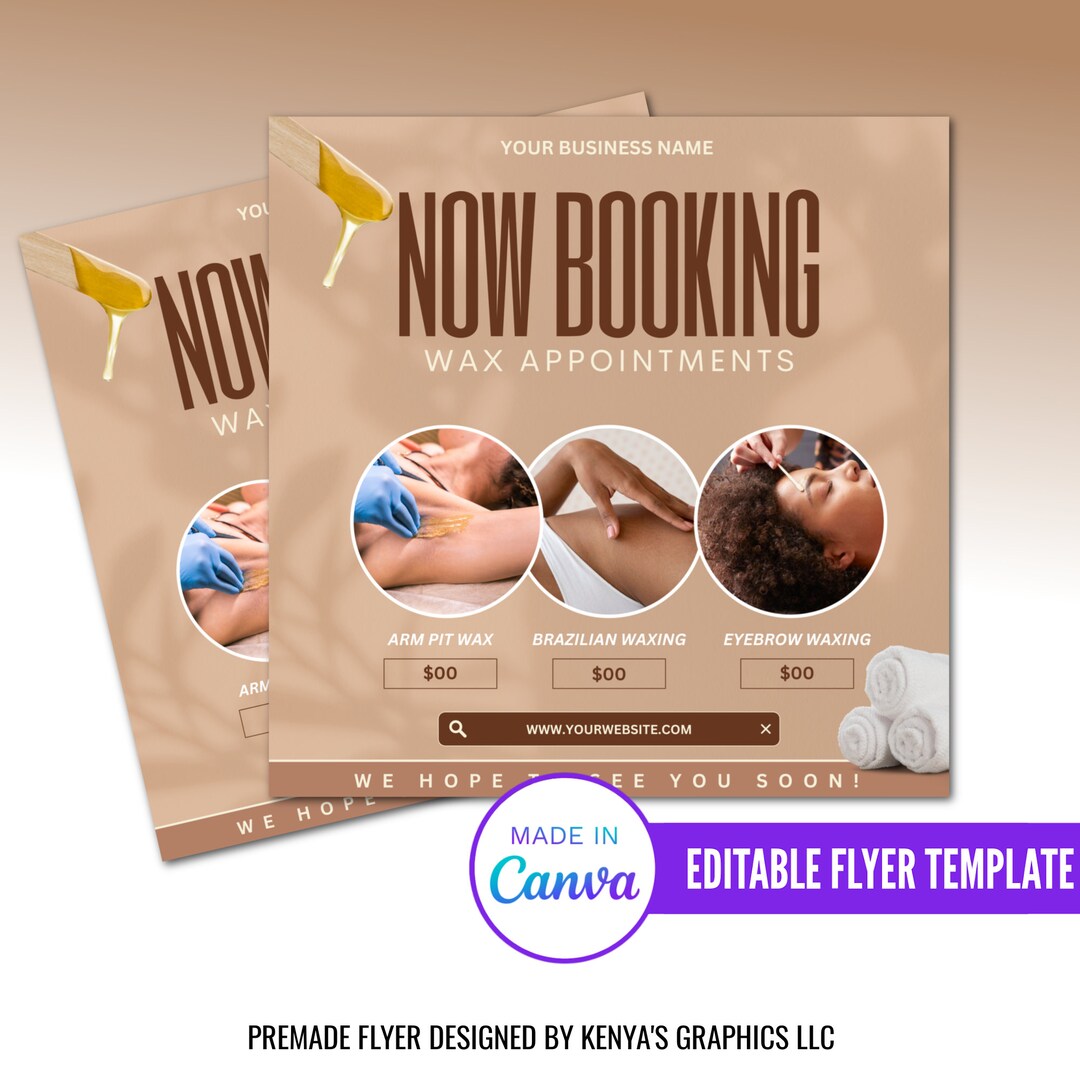 Now Booking Diy Flyer, Appointments Available Flyer, Editable Booking ...