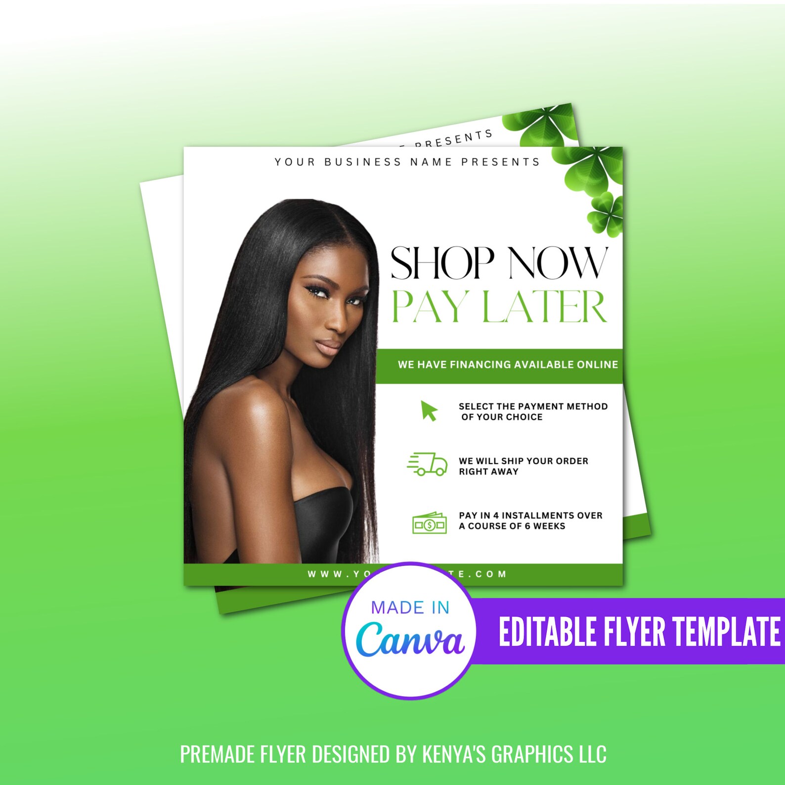 Shop Now Pay Later Flyer, Afterpay Flyer, March Editable Flyer ...