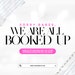 All Booked up Flyer, Business Flyer, Editable Booked up Flyer, Canva ...