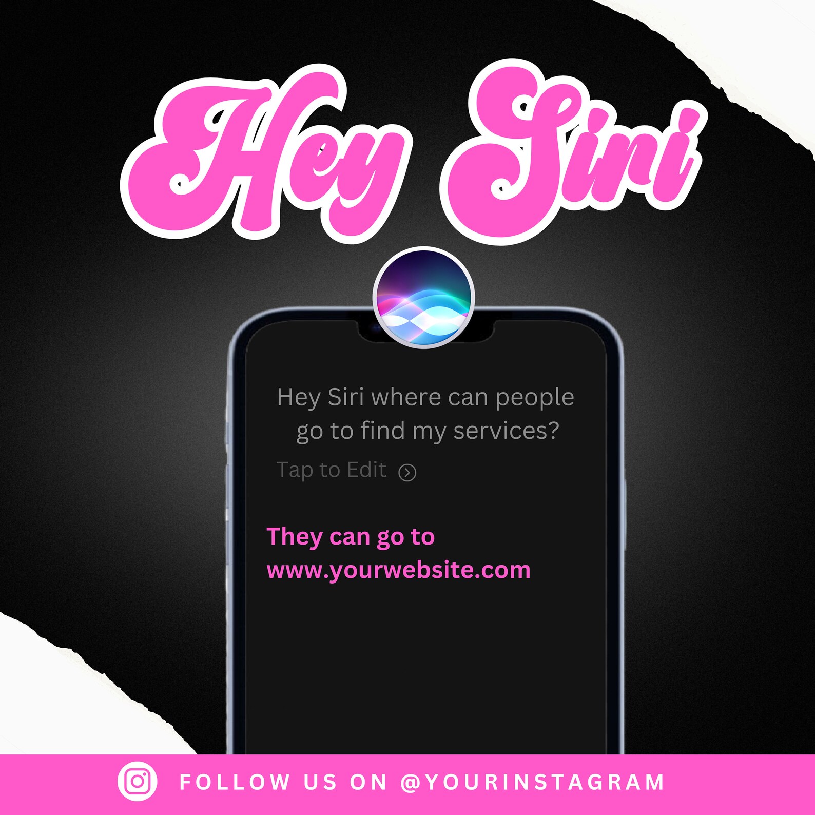 Appointment Editable Flyer, Hey Siri Flyer Template, Services Flyer ...