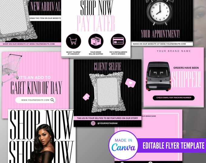 Diy Flyers, Editable Flyer Bundle, Social Media Flyers, Content Post ...