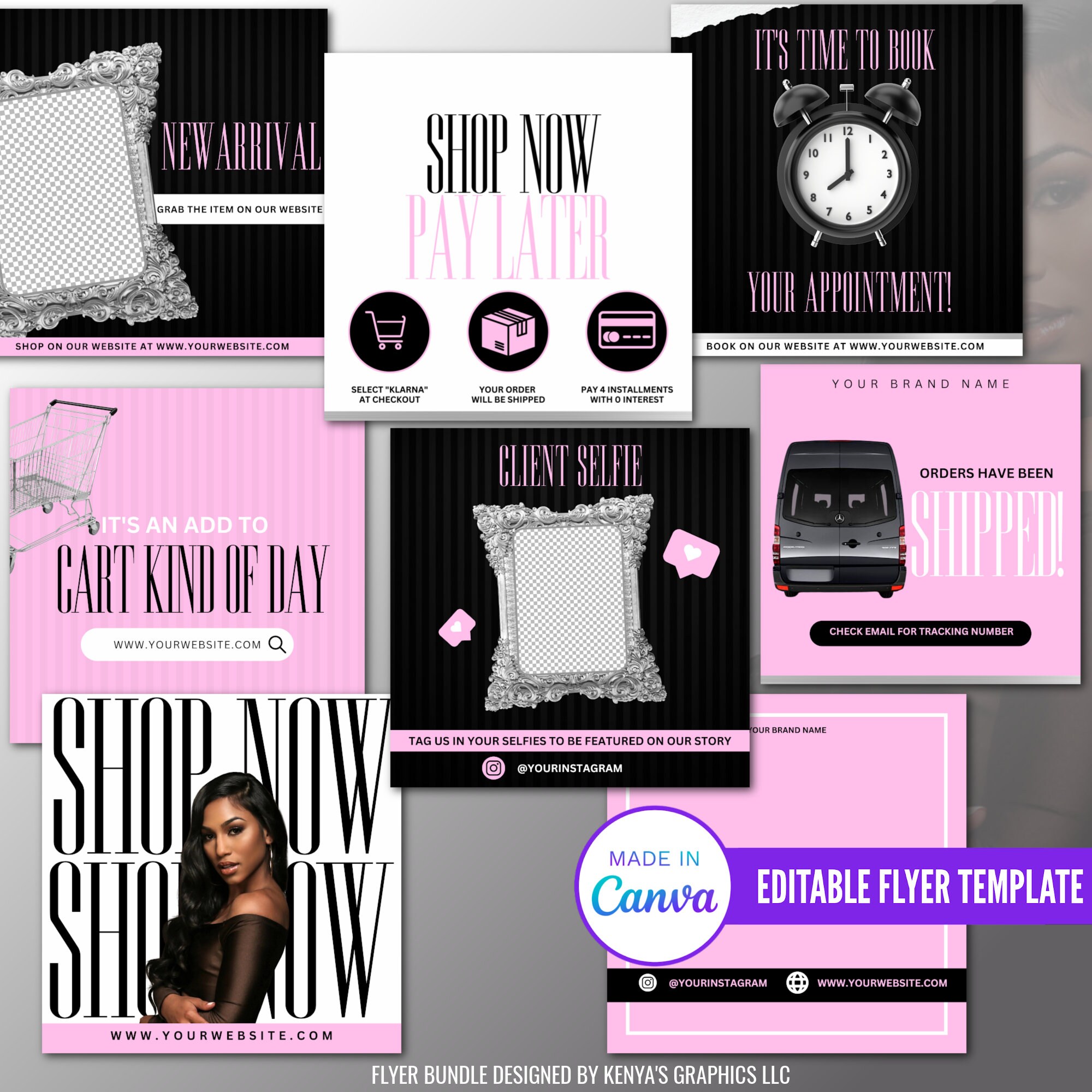 Diy Flyers, Editable Flyer Bundle, Social Media Flyers, Content Post ...
