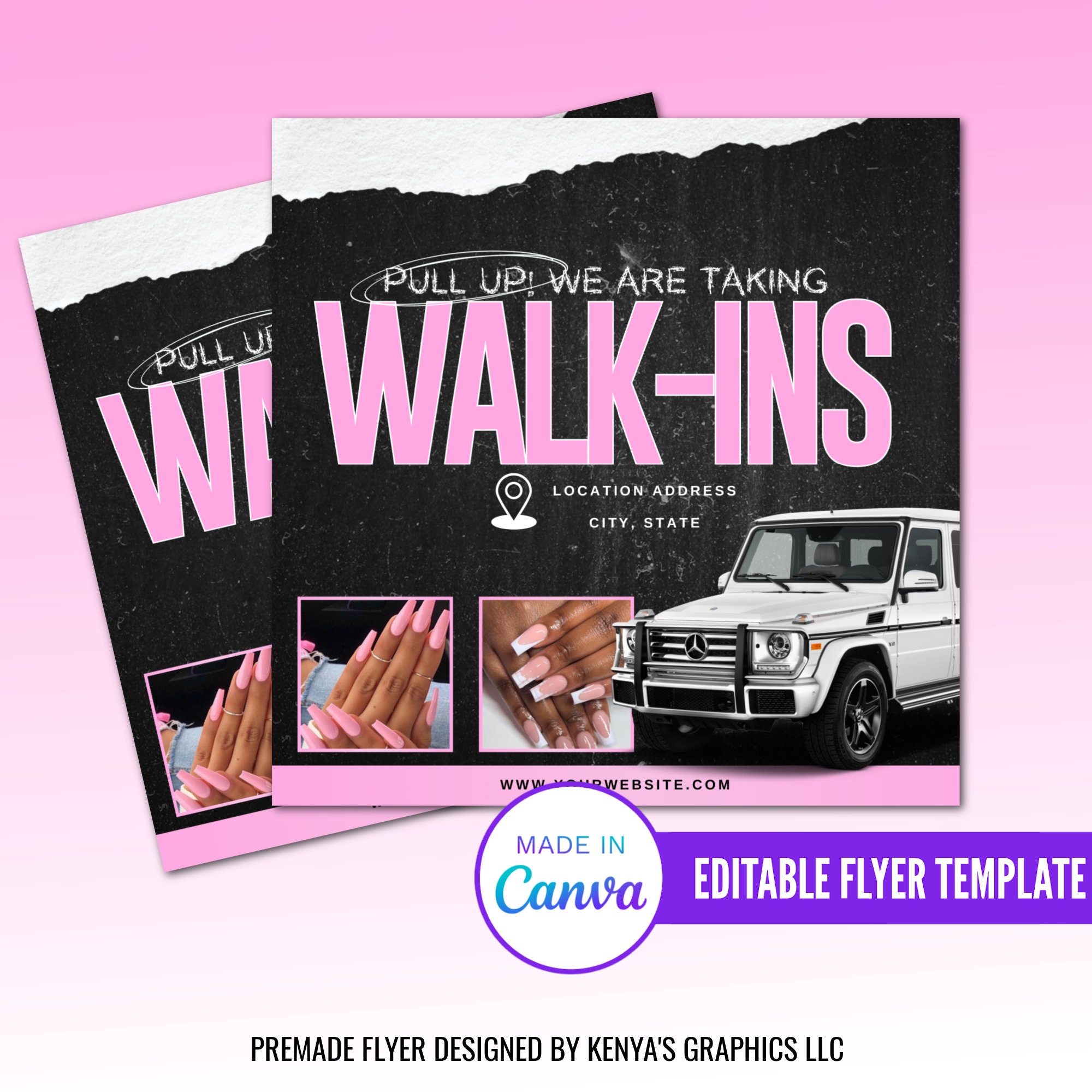 Editable Walk-ins Welcome Flyer, Appointments Available Flyer, Diy Walk ...