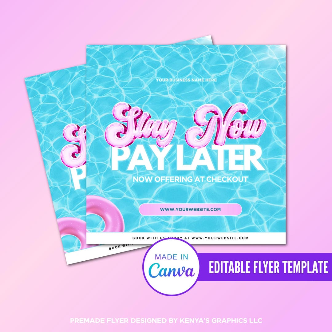 Shop Now Pay Later Flyer, Afterpay Flyer, Editable Flyer, Instagram ...